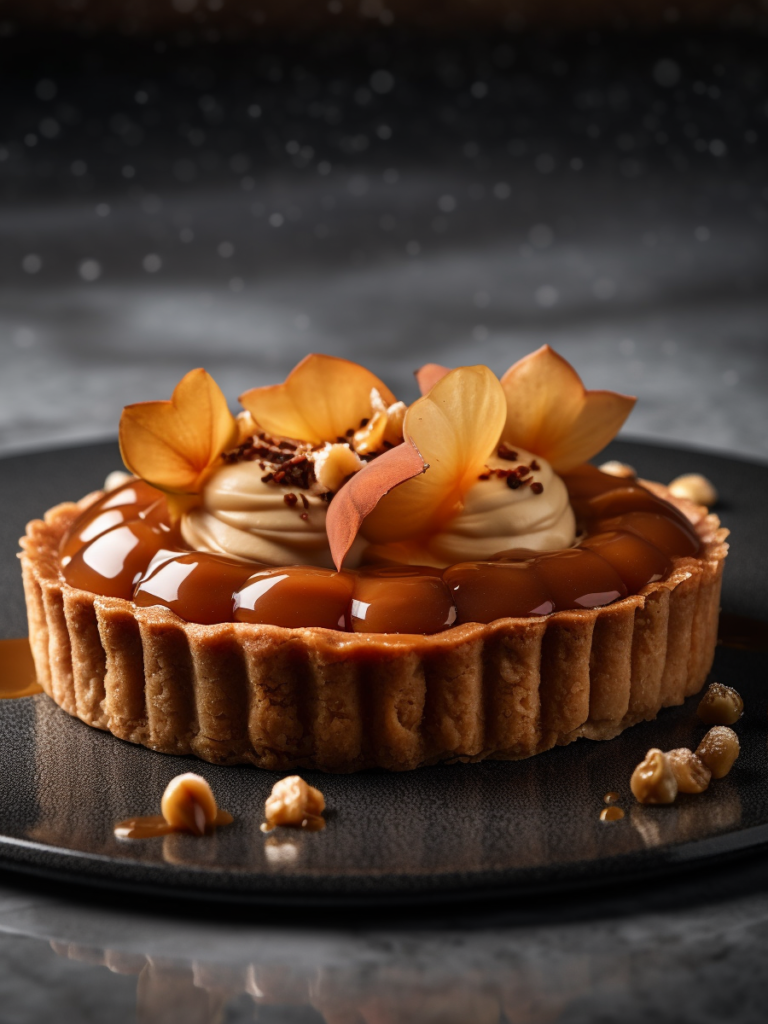 Dulcey Apple and Hazelnut Caramel Tart - Silver Fork Gluten Free