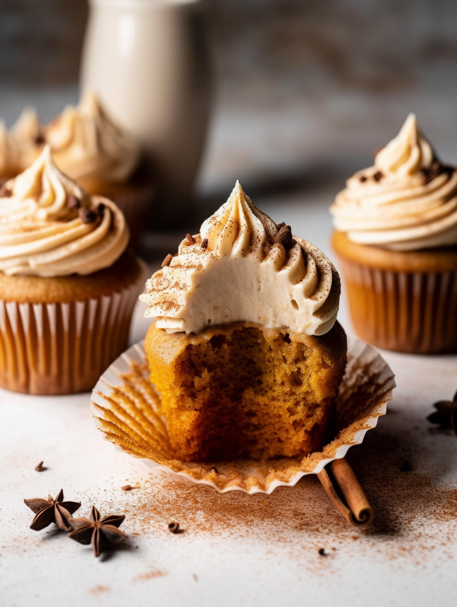 Vanilla Chai Pumpkin Latte Cupcakes - Silver Fork Gluten Free